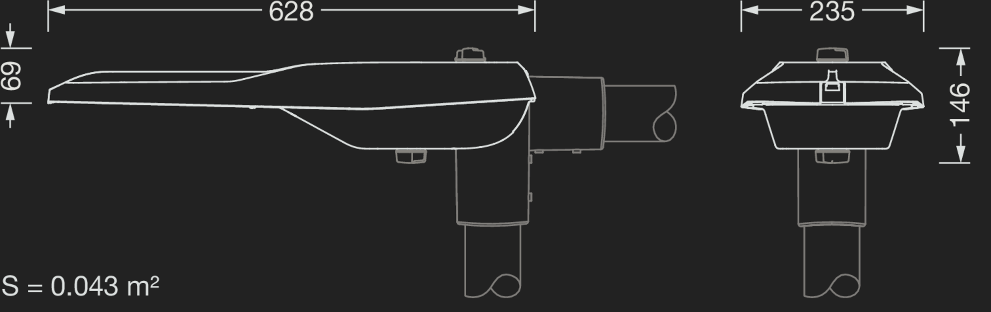 Streetlight SL 21 Smart Interface Zhaga/Nema | SITECO